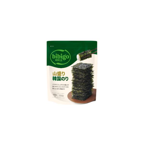 パウチにたっぷり132枚入った、食べやすいひとくちサイズの韓国のり