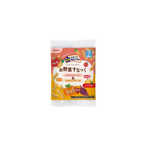 ●7カ月頃から●ノンフライ ふわふわ くちどけ●お野菜すなっく にんじん + トマト、かぼちゃ + おいも(各6g ×2袋入)●お子さまの発育に必要なカルシウムが含まれています。●素材の風味を生かして、ふんわり仕上げた、お子さまが食べやすい...