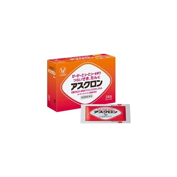 喘鳴(ゼーゼー、ヒューヒュー)を伴うせき、たんにアスクロンは、気管支を広げ、呼吸をラクにしてせきをしずめるメトキシフェナミン塩酸塩をはじめ、6つの有効成分を配合した微粒タイプの鎮咳去痰薬です。ゼーゼーするつらいせき、かぜなどによるせきやたん...