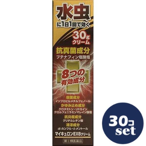 マイキュロンEX8クリームには8種類の有効成分を配合。1日1回の使用により、かゆみ・痛みを伴う（水虫・たむしの）不快な症状を改善します。たっぷり使える大容量です。