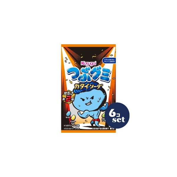 つぶグミがかたくなった！？かたさがいつもの約２倍に。よりかみごたえのあるつぶグミをお楽しみいただけます！ボディビルダー姿のつぶグミソーダちゃんにも注目！