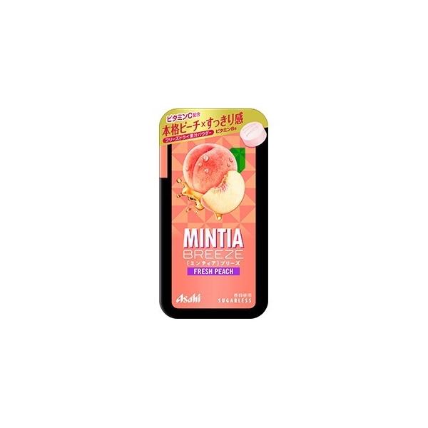 ピーチのフレッシュなおいしさをすっきりと楽しめる大粒タイプのフルーツミントタブレット。フリーズドライ果汁パウダーを配合。本格的なピーチのおいしさと、心地よい清涼感が両立した味わい。ビタミンC、ビタミンB6配合。