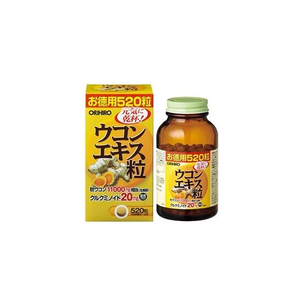 ウコン粉末と、クルクミンを高濃度に抽出したエキス末を配合。お酒の好きな方や、毎日の健康管理にお召し上がりください。