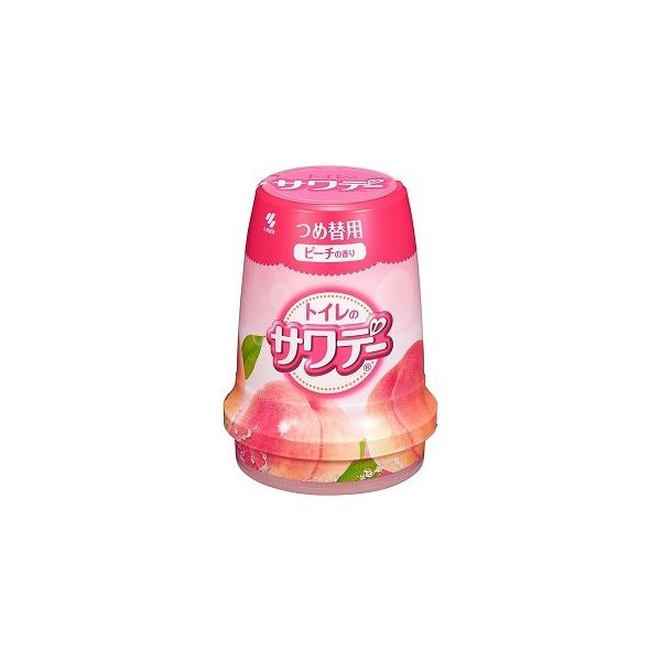 香りがトイレ空間に心地よく薫ります。みずみずしい香りのゼリーからやわらかい香りが広がります。「サワデー つめ替用」は、今までのサワデー容器にも使えます。※「Sawaday Happy」には使えません。