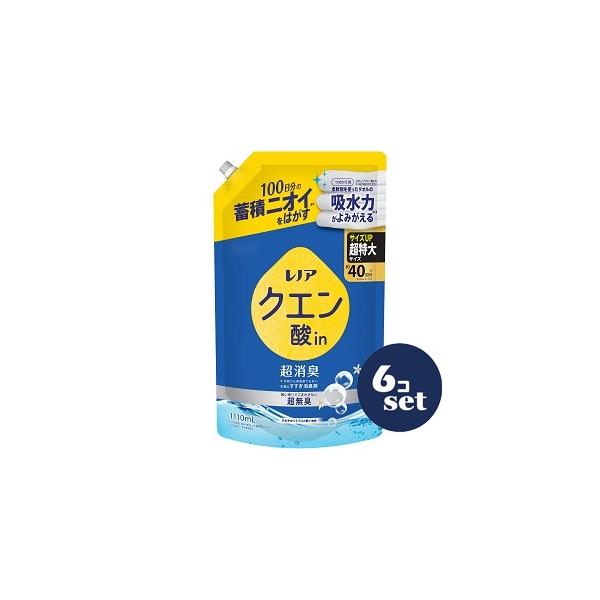 強い香りでごまかさない消臭力柔軟剤を使ったタオルの吸水力UP!*2肌にやさしい漂白剤なしでも一発消臭*3自然由来クエン酸配合すすぎ一回でもOKさわやかシトラスの香り（微香）*100日間、洗浄・使用しても蓄積するニオイ*2 P&amp;G調べ...