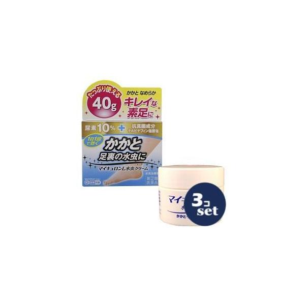 硬くなったかかと等の水虫は、角質層が他の部分より厚く薬が浸透しにくくなっています。抗真菌成分+尿素10％が配合されたマイキュロンL水虫クリームは1日1回の使用により、角質層の深部まで浸透し水虫菌をしっかり殺菌します。