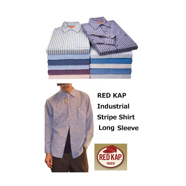 RED KAPレッドキャップ　インダストリアルストライプシャツ　長袖