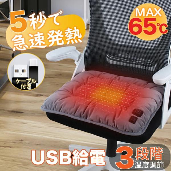 【製品仕様】サイズ：45×45cm定格電圧：5V定格パワー：10W出力：DC5V/2A三段階温度：45℃/55℃/65℃使用方法1，製品を USB 電源に接続します。2， 電源ボタンを長押しすると（約 3 秒）、電源が入ります。3， 電源ボ...