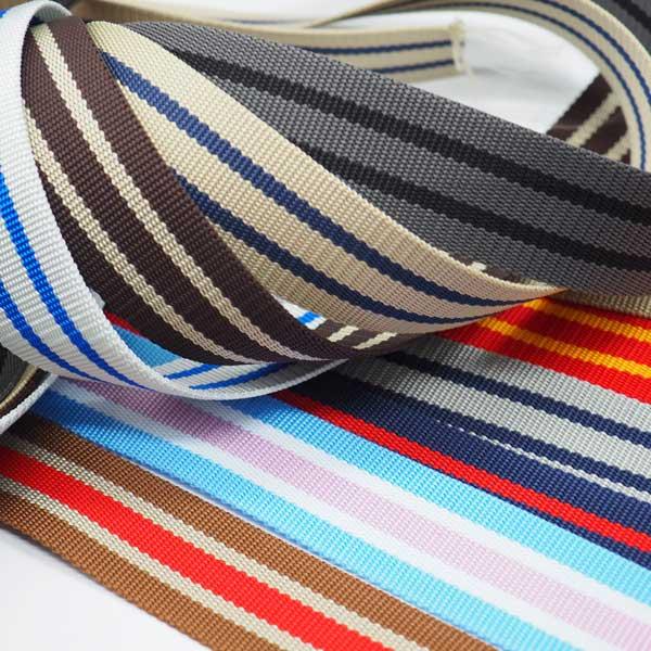 PP織りテープ・リプロン（ポリプロピレン）テープ38mm幅 ボーダーPPテープ　厚み1.6mm　　20mm幅 ボーダーPPテープ　厚み1.3mmPPテープの特徴は、一般的に価格の安さが知られていますが、繊維の性質として、水分を吸収しないので...