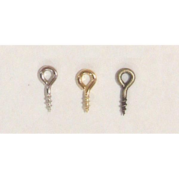 1.4mm内径×8.5mm長さ ねじ部分の太さ(線径)１ミリキーホルダー/金具/パーツ/カニカン/チャーム/ヒートン/アクセサリー/ヒートンキャップ/ストラップ