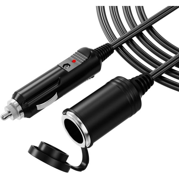 【商品名】　Outtag シガーソケット 延長ケーブル 4.5M 12V/24V兼用 車電源コード 自動車シガーアダプター延長ケーブル 自動車延長線 プ★★ラッピングについて★★当店ではラッピングは承っておりません。ご了承くださいませ。★★...