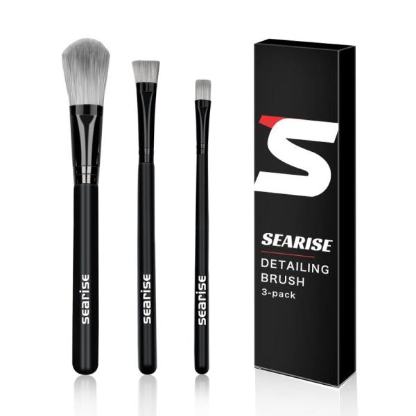 【商品名】　SEARISE ディテールブラシ 洗車ブラシ ディテーリングブラシ 極細タイプ エンブレム 隙間など細部洗浄用 3本セット★★ラッピングについて★★当店ではラッピングは承っておりません。ご了承くださいませ。★★サイズ・カラーの指...