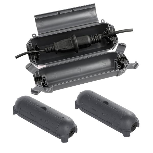 【商品名】　RESTMO ３個セット屋外 防水 コンセントカバー 延長コード 電源ボックス 耐候性 雨よけ ストリングライトを保護する 吊り下げ可能 グ★★ラッピングについて★★当店ではラッピングは承っておりません。ご了承くださいませ。★★...