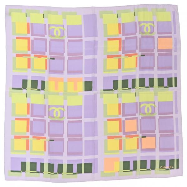 ■商品状態《全体》目立ったダメージは見受けられません【管理番号】ch5515cc【サイズ】約:86cm×86cm【型番】不明【シリアルNo.】不明【素材】シルク【色】パープル×マルチカラー【生産国】イタリア【付属品】箱、リボンーーーーーーー...