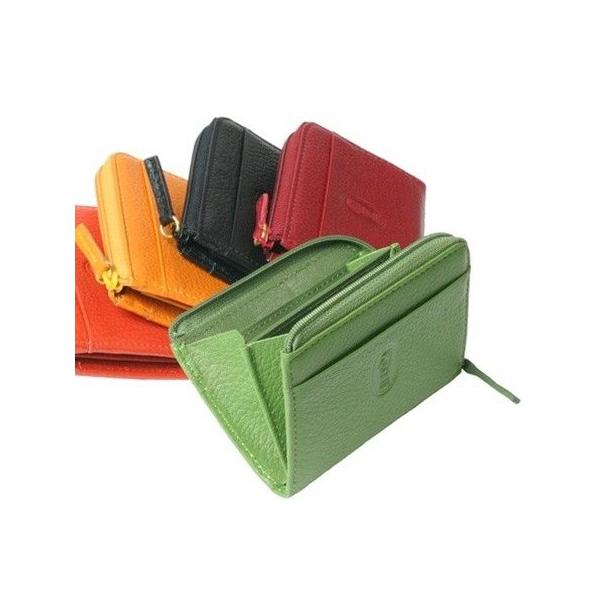 シボある牛革を使用して製作したＬファスナー式小銭入れです。前面と後面に便利なカードポケットがあります。内部にもカードポケットが２つあります。Ｌファスナーなのでマチが大きく開きますので、硬貨の出し入れがしやすいデザインの小銭入れです。内部中央...