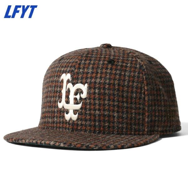 【商品名】LFYT ラファイエット NEW ERA ニューエラ キャップLFYT × NEW ERA HOUNDSTOOTH 59FIFTY FITTED CAP  LA251403【特徴】ブラウンベースの千鳥格子柄ウール生地を使用したLF...