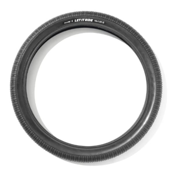 ドメスティックBMXブランド「NOUS（ヌース）」の18インチ専用タイヤ「LET IT RIDE」です。本格的にパークやフラットランドを練習するキッズライダーに最適な1.85サイズ。最大の武器は、大人用ハイエンドタイヤに匹敵する最大110P...