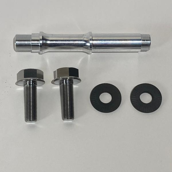 ■ スペック・タイプ：BMX リアハブ用補修・フィメール化カスタムパーツ・商品名：リアハブ用 フィメールコンバート シャフト＆チタンボルトSET・セット内容：高精度アルミインナーシャフト ×1本超軽量・高強度チタン製ハブボルト（3/8インチ...