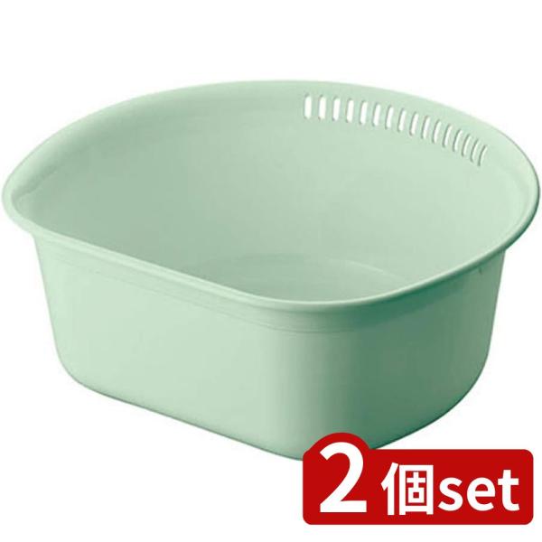 [関連word]  Nポゼ 洗い桶(35型)グリーン 2個セット | グリーン 洗い桶 35型 Nポゼ 抗菌仕様 プラスチック製 キッチン用品 洗いおけ たらい 食器洗い 抗菌 おすすめ 人気 おしゃれ 水廻り シリーズ 収納 コンパクト ...