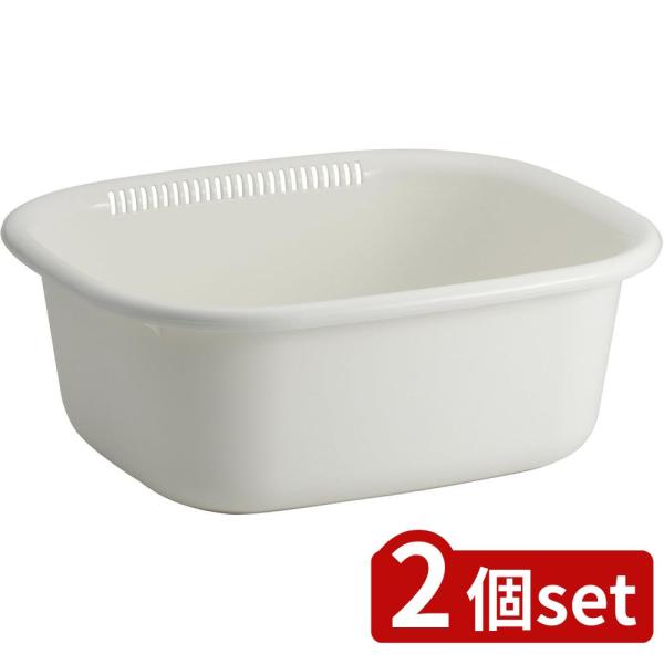 [関連word]  Nポゼ洗い桶(角型) W 4312-09 2個セット | 洗い桶 Nポゼ ポゼ 角型 洗い桶角型 ホワイト アスベル プラスチック製 食器洗い 抗菌 食器 水廻り シンク 台所 キッチン用品 角 たらい 日本製 耐久性 ...