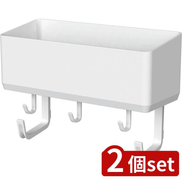 [関連word]  ラックスMG ホースホルダー付フリーラック WH 2個セット | ラックスMG ホースホルダー フリーラック 洗濯機ラック 浮かせる収納 マグネット収納 洗剤収納 バスケット収納 洗面所収納 便利グッズ 新生活 マグネッ...