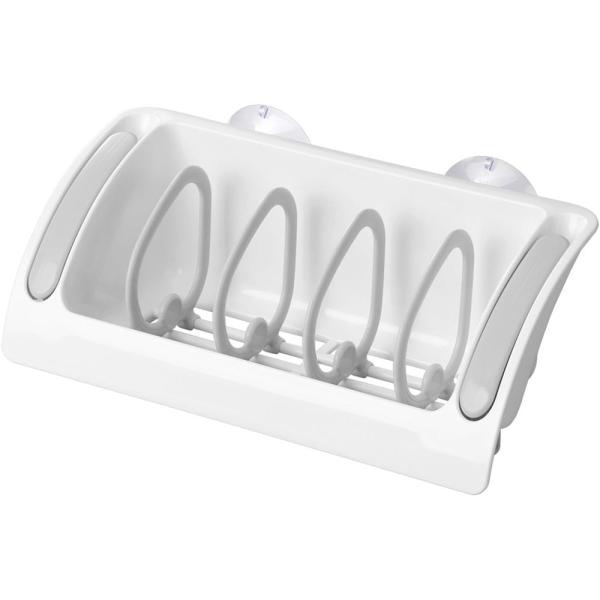 [関連word] 食器洗い 収納ラック 洗剤収納 スポンジ収納 水切りラック 吸盤付き 省スペース 使いやすい お手入れ簡単 キッチン整理 整理整頓 便利グッズ エコフック付き 仕切りラック スポンジホルダー 日本製 キッチン収納 カビ防止...