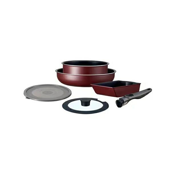 アイリスオーヤマ(IRIS) IH/ガス火対応 ダイヤモンドコートパン TERACOAT 6点セット EHDC-T6S ワインレッド ■商品番号・規格：4967576652094※取り寄せ品の納期については、メーカー在庫有時の表記となってお...