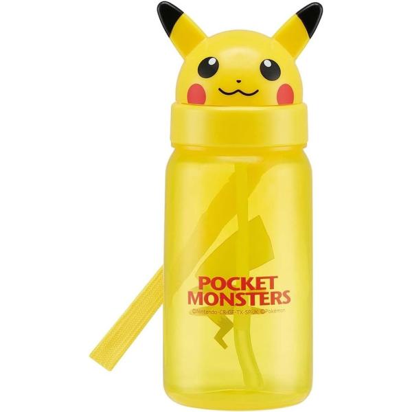[関連word] スケーター ダイカットストローボトル ピカチュウ23 | ダイカットストローボトル ストロー水筒 ピカチュウ 水筒 ポケモン 子供用 350ml 可愛い スケーター キッズ 軽量 直飲み ダイカット ストラップ付き ワンタ...