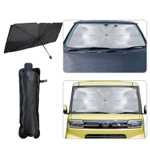 [関連word] 選べる2種 トレードワン折りたたみ式サンシェードパラソル S/M | 車用 サンシェード 折りたたみ パラソル 軽自動車 フロントガラス UVカット 遮光 コンパクトカー 遮熱 日よけ 折り畳み 傘型 運転席 助手席 目隠...