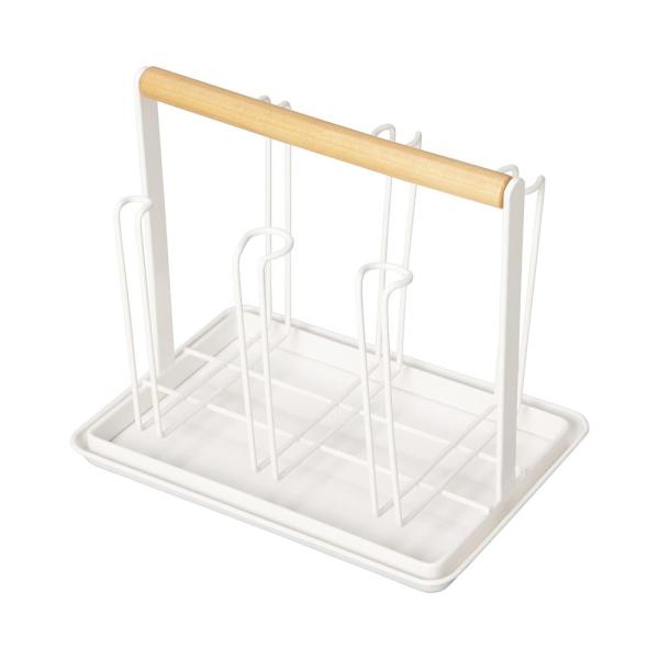 [関連word] フロウト トレー付 グラス キッチン トレー付き 水切り 洗い物 収納 グラス収納 コップ置き 卓上 ホワイト 台所 整理 卓上スタンド グラスラック コップ収納 食器収納 受け皿付き キッチン収納 水受け
