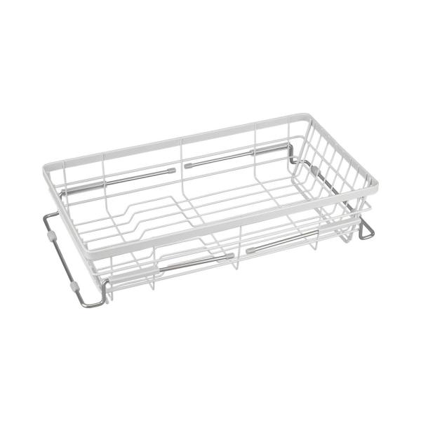 [関連word] フロウト シンク用 食器 キッチン 収納 スライド式 水切りかご 洗い物 12 ホワイト 台所 整理 洗浄