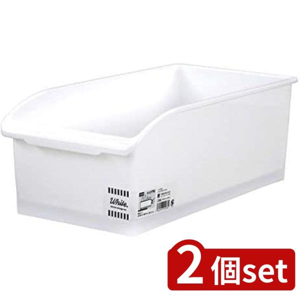 [関連word]  F-55502ストックボックス ホワイト 2個セット | ストックボックス ホワイト シンク下収納 収納ボックス プラスチックボックス 整理整頓 収納 ストックハンドルバスケット コロ付き 収納ケース 引き出し収納 調味...