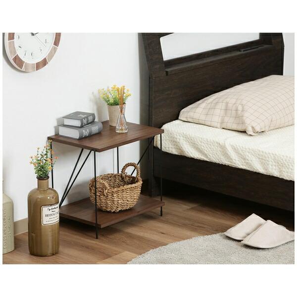 不二貿易 EZBO ワイヤーラック2段 40幅 MBR ミディアムブラウン 77538 77538[関連ワード]スチールラック 収納 シェルフ 棚 スチールシェルフ リビング キッチン