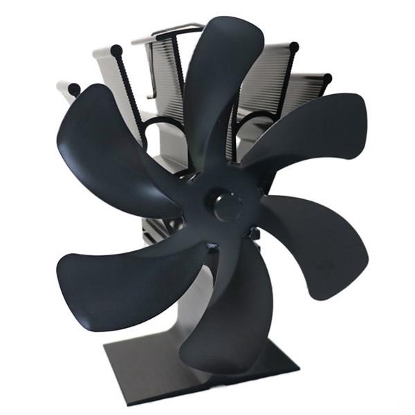 電源不要！ストーブの熱でファンがまわる！