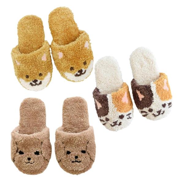 [関連word] 選べる ファンディットアニマル スリッパ ねこ・豆しば・プードル | トイレスリッパ 洗えるスリッパ トイレ用スリッパ かわいい ルームシューズ スリッパ 猫 ふわふわ トイレグッズ ルームスリッパ スリッパモコモコ 洗濯...