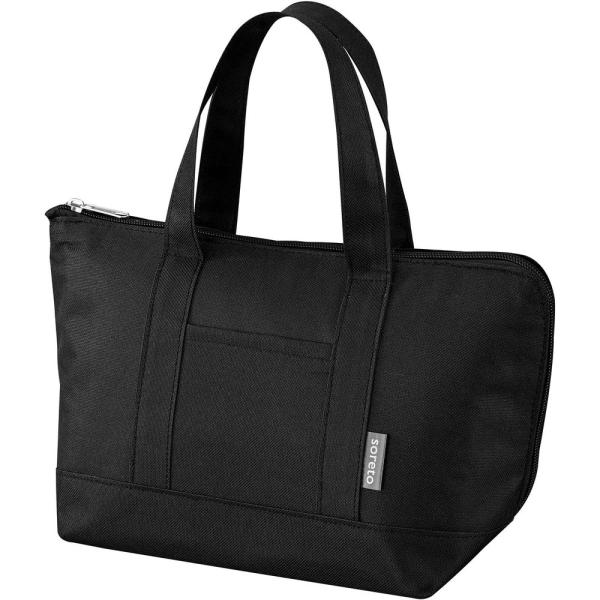 [関連word] 弁当袋 ポケット付 メンズ レディース ファスナー付 ランチグッズ エコバッグ ポリエステル 行楽 アウトドア 丸洗い可能 おしゃれ 収納力 大容量 シンプル デザイン 通勤 通学 母の日 プレゼント ブラックカラー