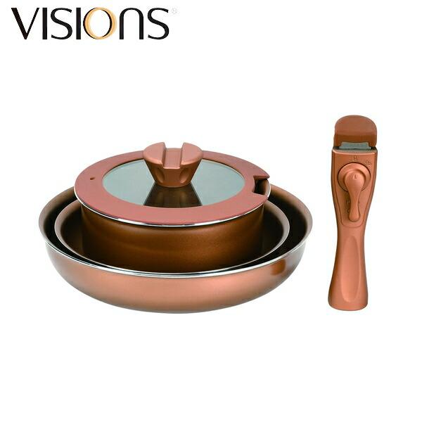 [関連Word] IH対応 鍋 フライパン クックウェア オール熱源 マルチポット オーブン対応 キッチン 調理 ヴィジョン 専用ハンドル 金属ヘラOK 便利