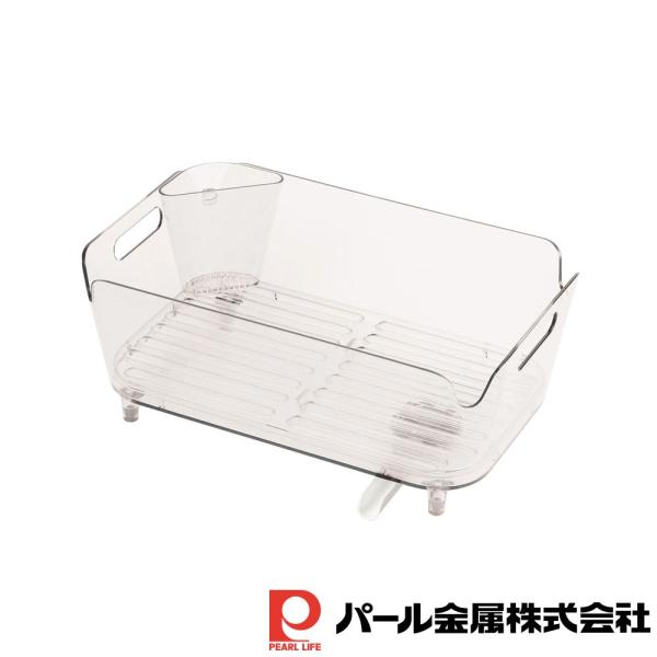 [関連Word] クリア パール金属 アクリア 水切りラック 台所 水切り 水切りかご キッチン お皿 食器 受け皿 プラスチック 軽量 シンプル 可愛い 料理 片付け 家庭 職場 引越し 一人暮らし 同棲 乾かす 日本製 HB-3731