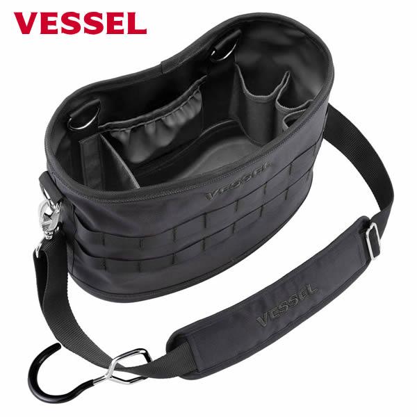 VESSEL(ベッセル) タフフィットバケツM 限定版：ブラック 電工バケツ TBK-300BKこの形が使いやすさの決め手!!■商品番号・規格：TBK-300BK※取り寄せ品の納期については、メーカー在庫有時の表記となっております。商品欠品...