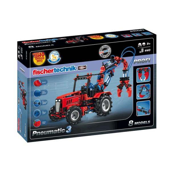 空気圧による動作原理を体験。8種類のテーマを作って楽しもう。パーツ数440個。