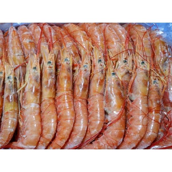 【発売日：2020年04月17日】お刺身用の赤海老です。甘エビよりも大きいのでプリプリの食感も格段にアップします。解凍後、殻をむいて刺身やお寿司でお召し上がりください。こちらは２ｋｇ（約５０尾）が４個、合計８ｋｇのお届けです。Q：解凍方法は...