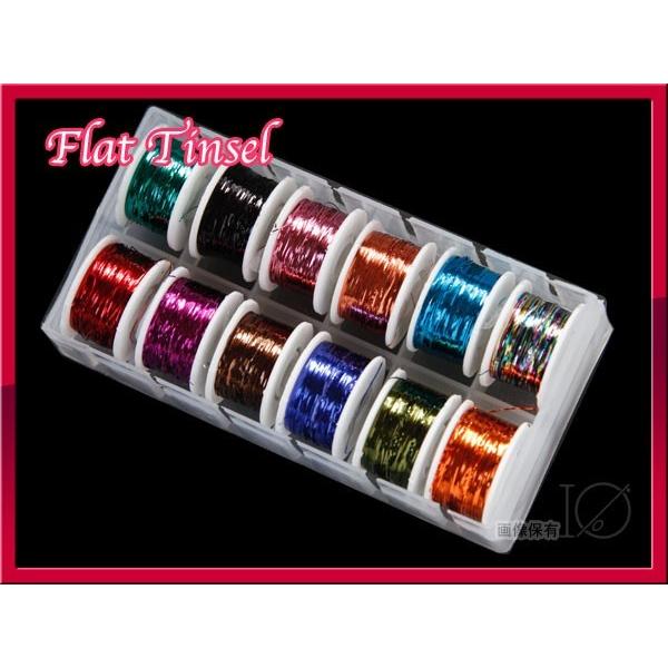 カラフルなフラットティンセル12個セットです。