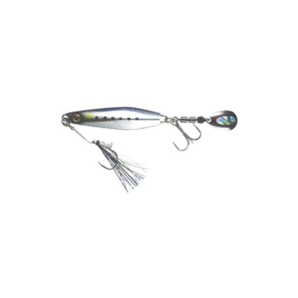 カンタン巻くだけブレードジグ ジャックアイ マキマキ・誰でもカンタン「投げて巻くだけ」・キラメキで誘う「ホログラムスピンブレード」・カーブフォールでもブレードが効く「フラッシュフォール」・バイトを誘発「左右非対称のホログラム」・本体カラーと...