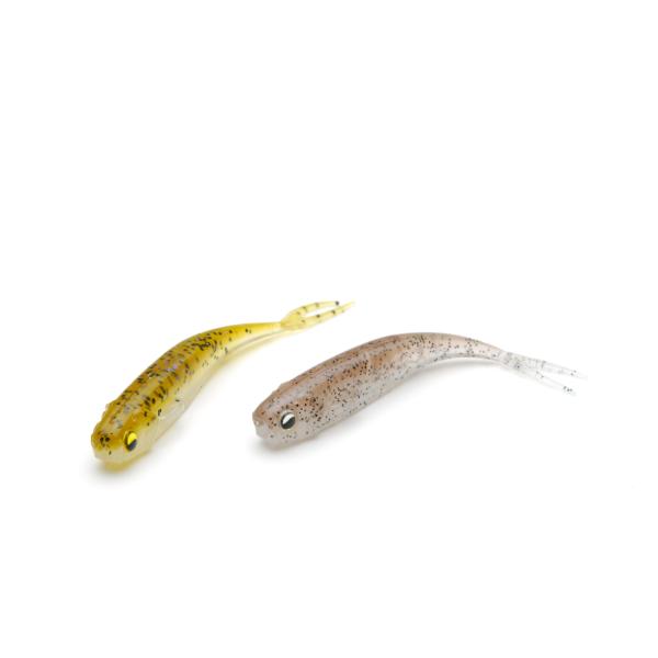 べイトフィッシュの仔魚や稚ギル、スジエビなど極小ベイトは群れを形成しています。また、それらは遊泳力が低く動きが鈍いため、単体での栄養価は低くても大量に確実に仕留められるベイトとして魅力的な存在と言えます。これら極小ベイトがバスの生息圏とリン...