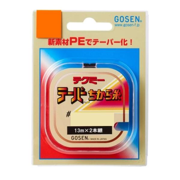 ・PEをブレイディングテーパー形状にした投げ釣り用ちから糸。・テーパー形状により空気抵抗が減少し、抜群の飛距離を実現。ラインカラー：赤