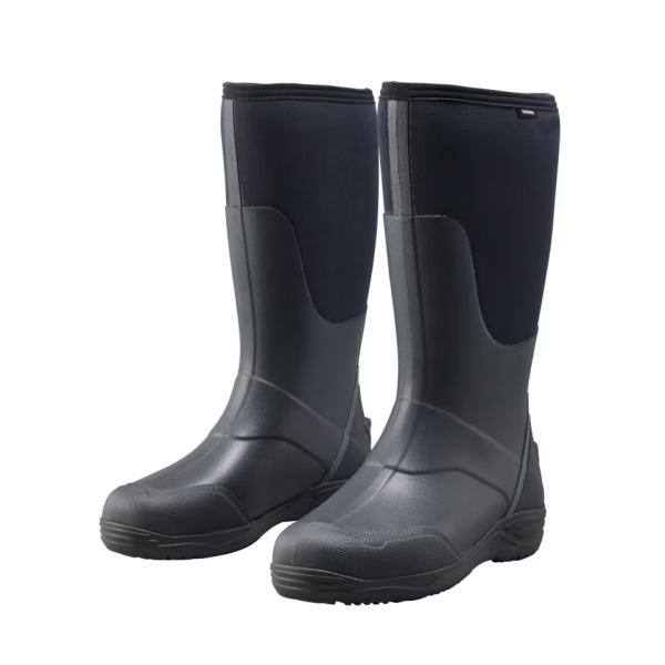 5mm厚のクロロプレンをベースにした防寒ブーツ。爪先、かかと部分はラバーを積層させた仕様になっているため足をしっかりと保護。ソールは、船釣りに人気のラジアルを採用。