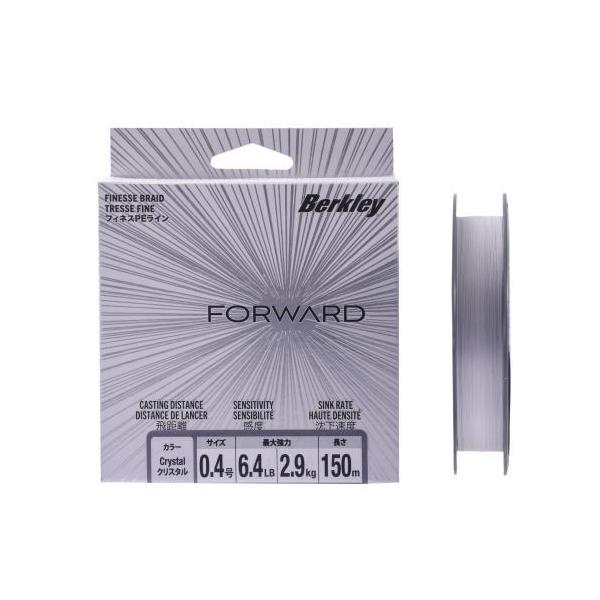 バークレイ Forward フォワード PEライン ライトゲーム ライン編むのではなく、束ねてコーティングすることにより均一なコーティングを実現。通常のラインよりも飛距離が出やすく、低伸度で高感度！ライトゲームを更なる高みへ！●繊維を編まず...