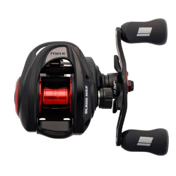 AbuGarcia MAX5 BLACKMAX ベイトリール リールブラックマックスが握りこみやすいエルゴノミックデザインになりリニューアル！MAX5 BLACKMAXは、ソルトでもフレッシュでも使えるバーサタイルベイトリール。マグネットブ...