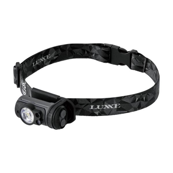 がまかつ Gamakatsu LUXXE ヘッドライト LEHL-150●ドイツOSRAM社製の拡散配光白色LED P9を使用。●IP65 防塵・防水仕様。●誤点灯防止ロック機能(白色LEDのみ)搭載。●3秒以降に1回押せばオフになるクイッ...