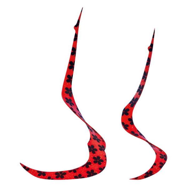 がまかつ Gamakatsu LUXXE シリコンネクタイ 桜カーリー / フィッシング ルアー 鯛ラバ タイラバ パーツ0.8mmシリコンに桜柄アクセントを配したマルチカラーで視認性を高め、ボトムのくびれが不規則な動きを演出。デッドスロー...